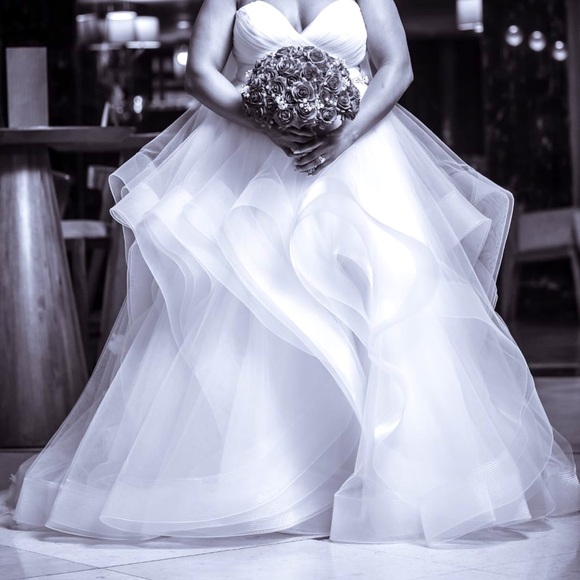 Gown Pnina Tornai Near Me Off-Shoulder V-Neck Sheath Crystal Gown ...